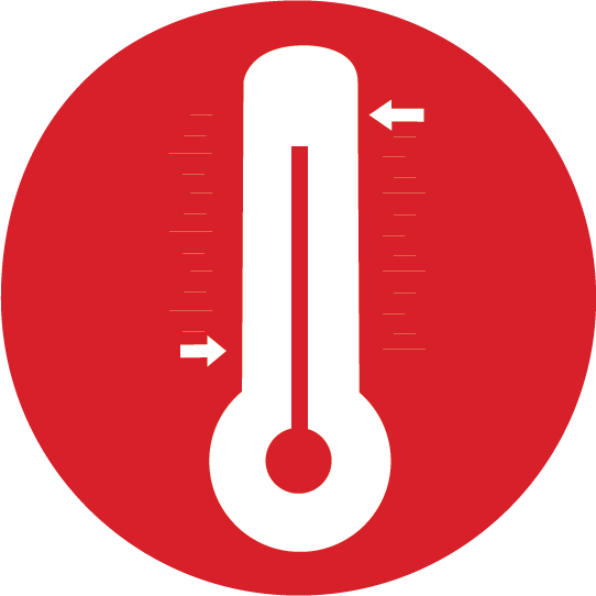 Red Temperatures Icon - Tommy Tape Self-Fusing Silicone